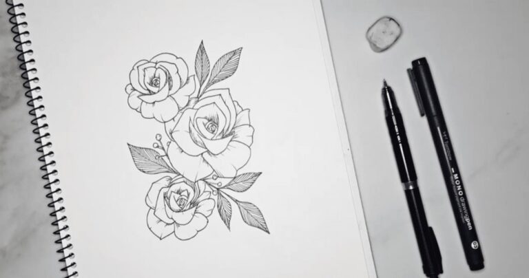 How to Draw a Rose by Hand: Easy Process, Realistic Blooms | Skillshare ...