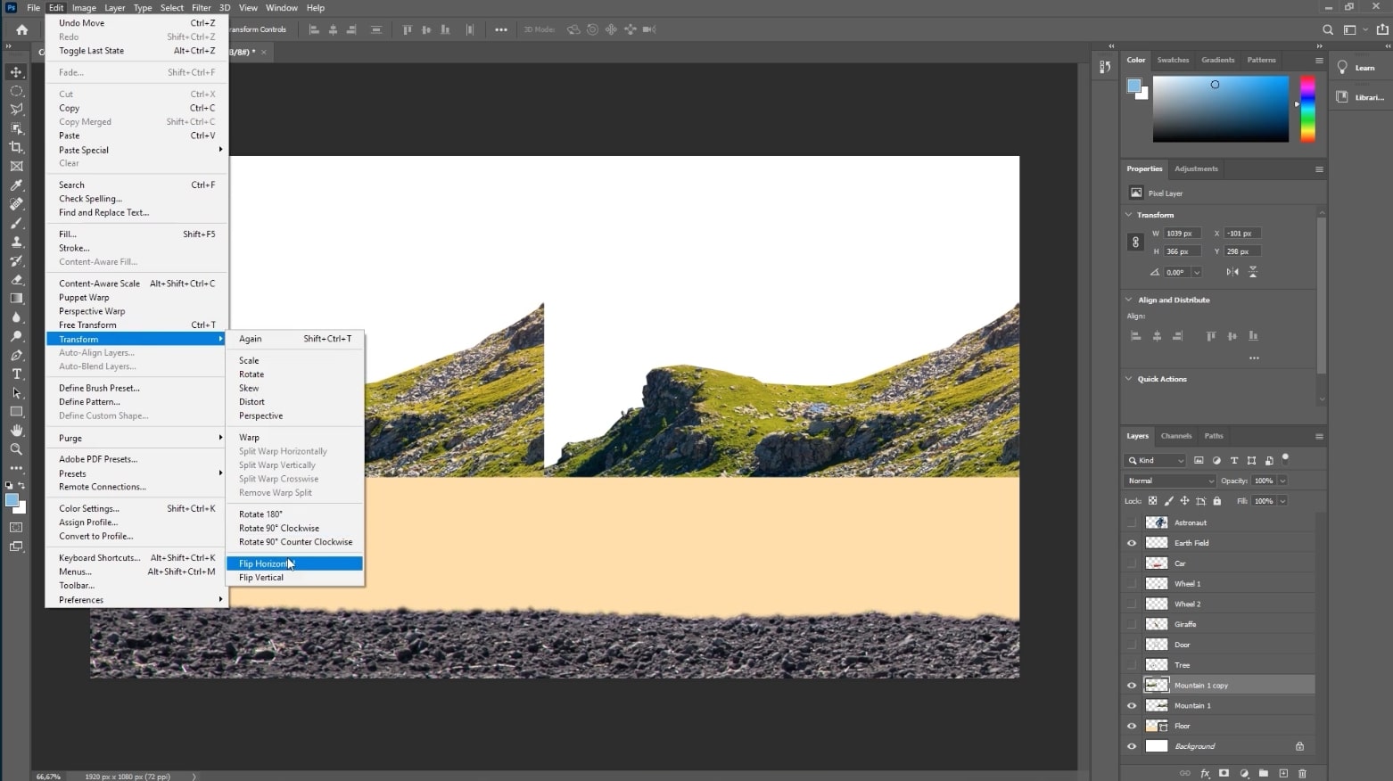 How to Flip an Image in Photoshop? 3 Simple Steps | Skillshare Blog