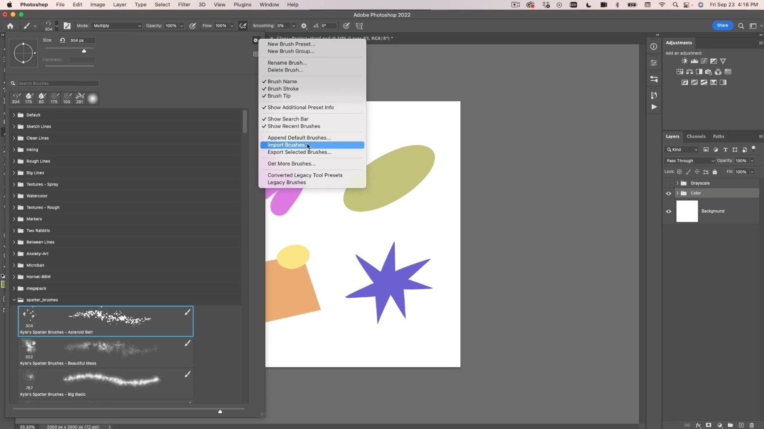 How to Add Brushes to Photoshop in 3 Easy Steps | Skillshare Blog